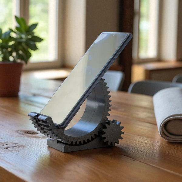 GearShift Tilt Phone Stand – 3D Printed Adjustable mechanical Gear Des ...
